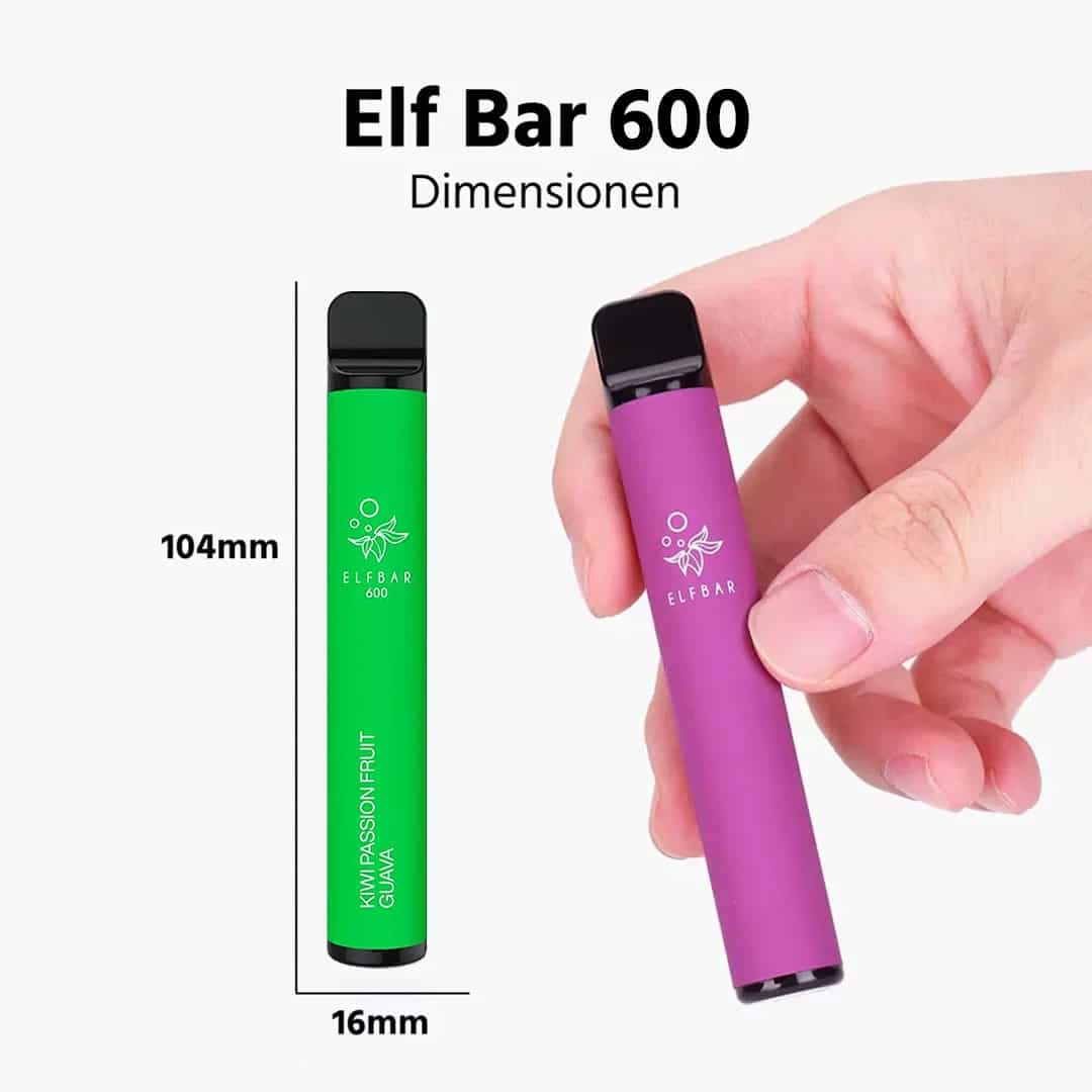 ELFBAR 600 Kiwi Passionfruit Guava | Frucht-Mix Vape / 20mg