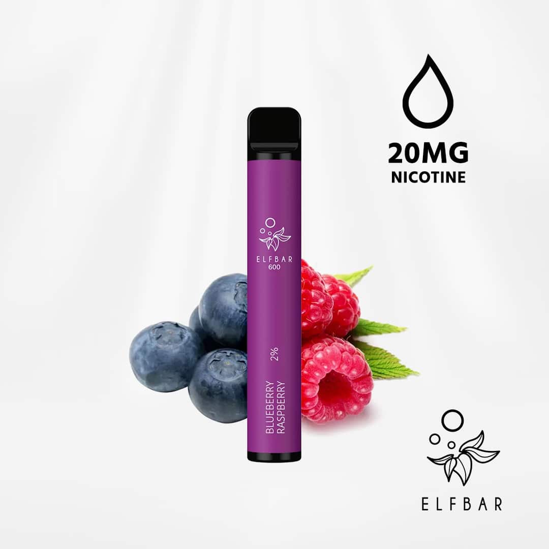 ELFBAR 600 Blueberry Raspberry | Beeren Einweg Vape / 20mg