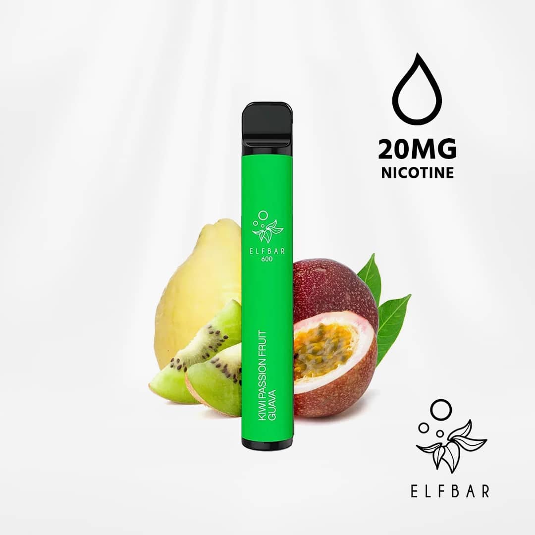 ELFBAR 600 Kiwi Passionfruit Guava | Frucht-Mix Vape / 20mg