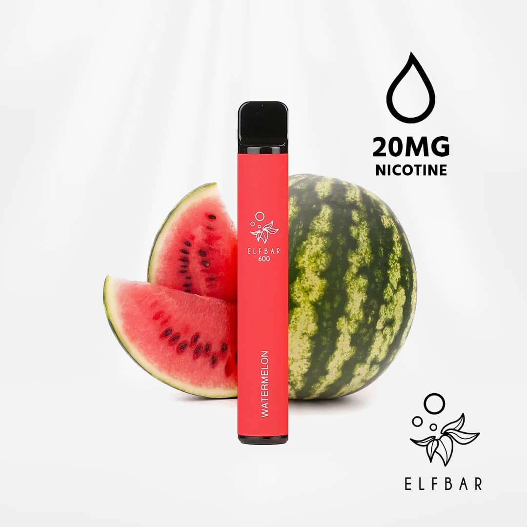 ELFBAR 600 Watermelon | Wassermleonen Einweg Vape / 20mg