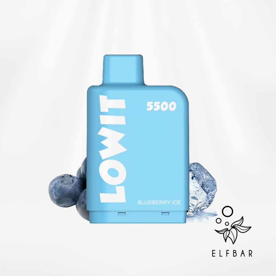 ELFBAR LOWIT 5500 Blueberry | Liquid Pod 5500 puffs