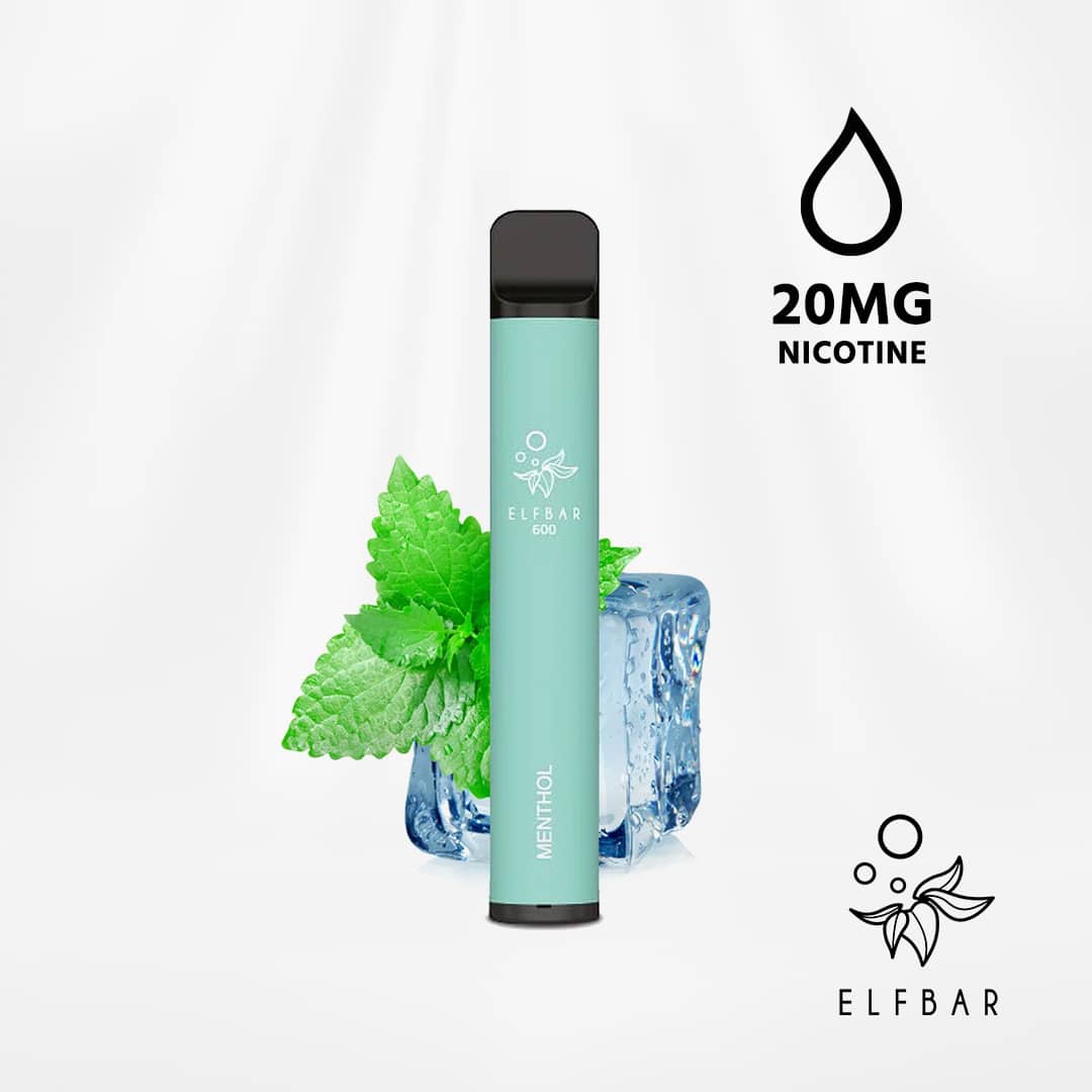 ELFBAR 600 Menthol | Minze Einweg Vape / 20mg Nikotin