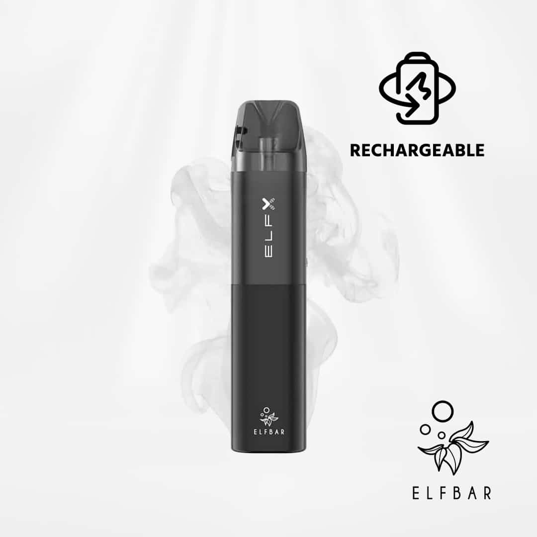 ELFBAR ELFX | Black | Pod System rechargeable / refillable