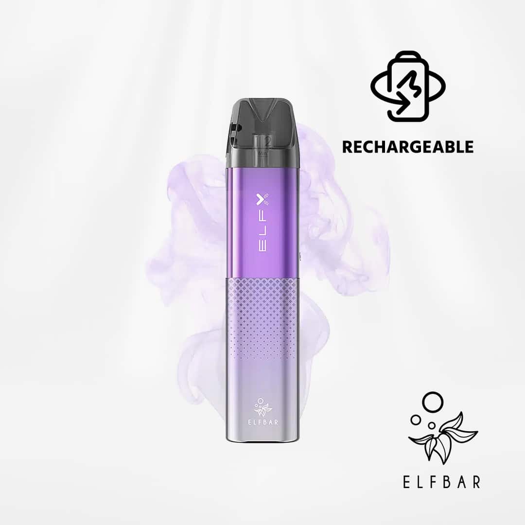 ELFBAR ELFX | Purple | Système de pod rechargeable / rechargeable